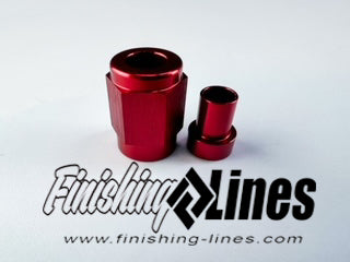 3AN Tube Nut and Sleeve - RED – Finishing Lines
