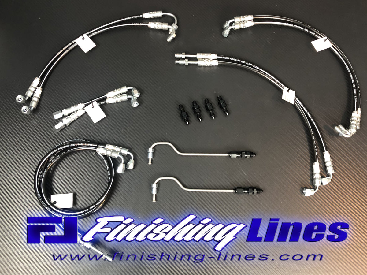 EG Full Tuck Brake Line Kit (stock master cylinder setup) – Finishing Lines